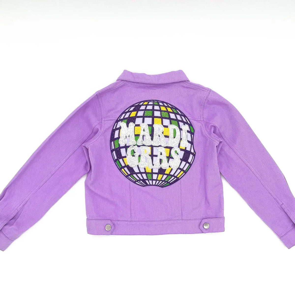 Blended Spirit Mardi Gras Denim Jacket | Mirrorball – zukababy
